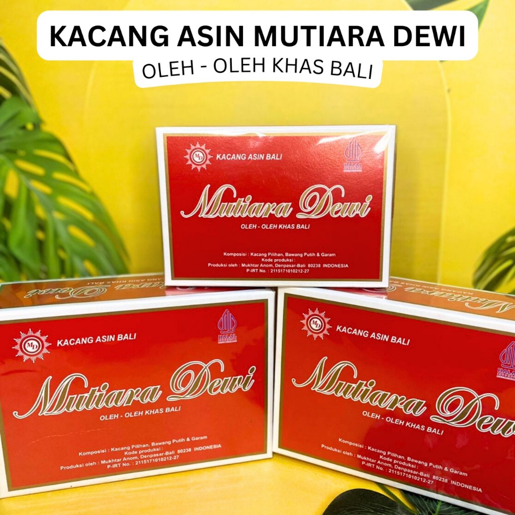 Jual KACANG ASIN MUTIARA DEWI 400G OLEH OLEH BALI | Shopee Indonesia