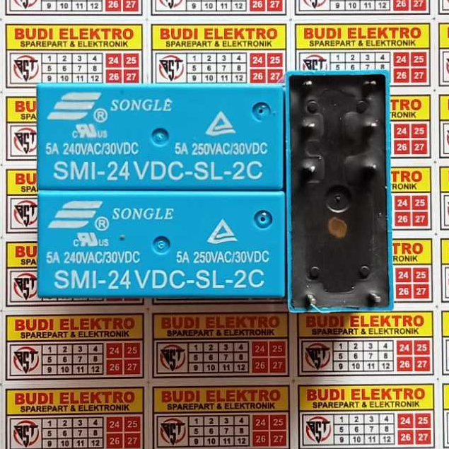 Jual Relay Songle 24VDC 8 PIN Relai 24 VDC SMI-12-SL-2C | Shopee Indonesia