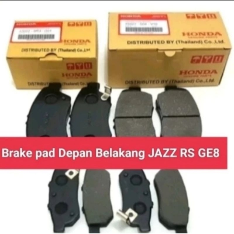 Jual Brake pad Depan+Brake pad Belakang Jazz GE8 FREED Original ...