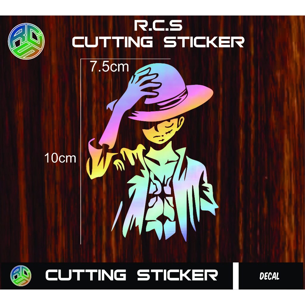 Jual CUTTING STICKER ONE PIECE MONKEY D LUFFY viral | Shopee Indonesia