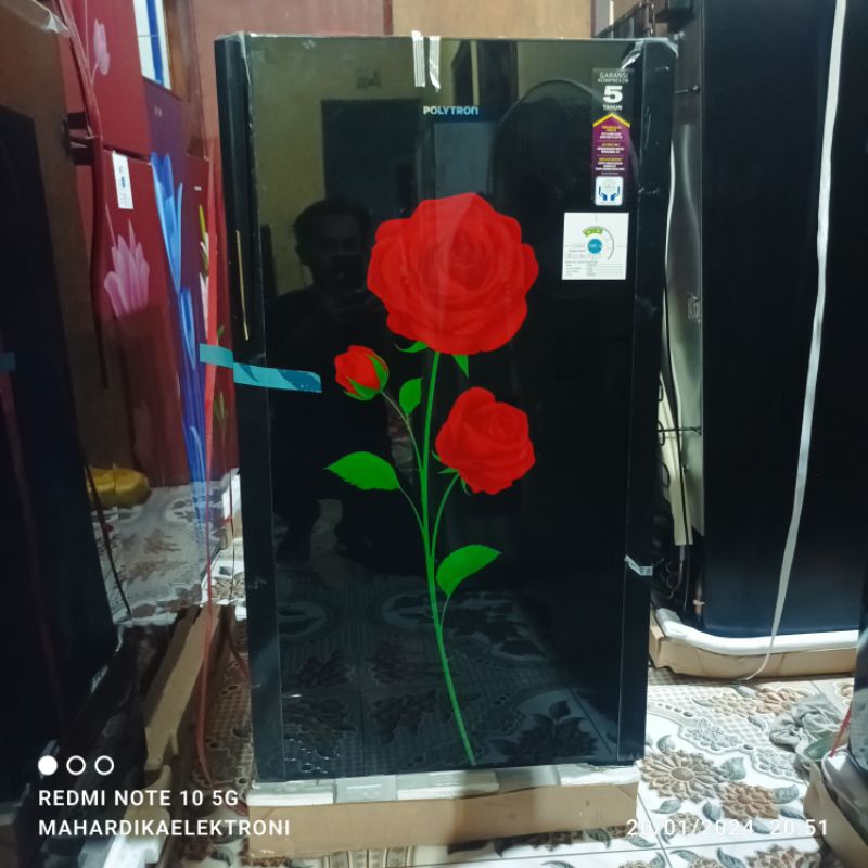 Jual kulkas 1 pintu Polytron PRA 15DRX barang baru cuci gudang pabrik ...
