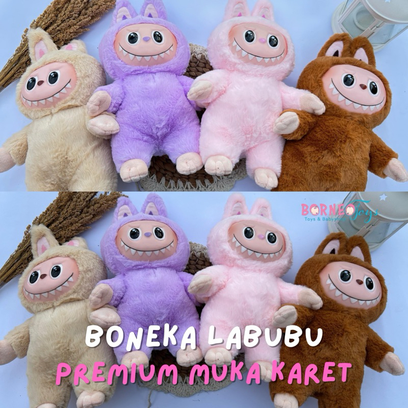 Jual BONEKA LABUBU PREMIUM MUKA KARET BAHAN LEMBUT GRADE A/BONEKA ...