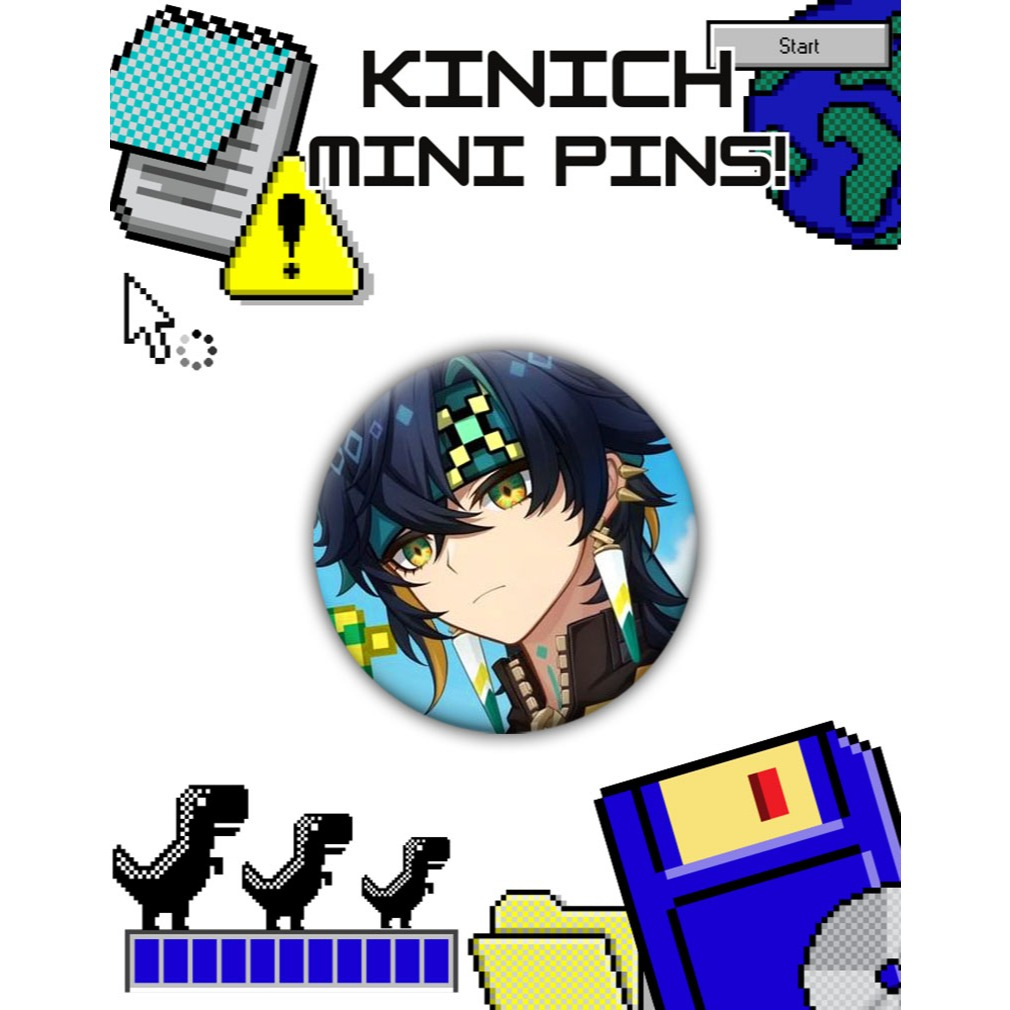Jual Pin Genshin Impact KINICH Button Peniti 32mm Pin Anime | BANA ...