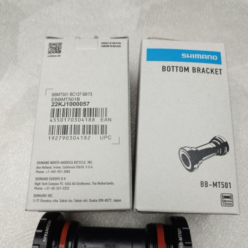 Jual BB bottom bracket Shimano Deore BB MT501 hollowtech 2 HT2 + spacer BB original | Shopee ...