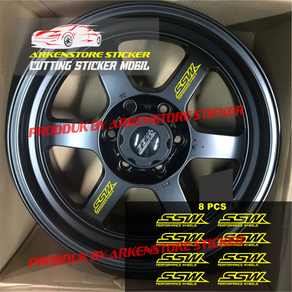 Jual STICKER VELK SSW PERFORMANCE WHEELS EMOTION CUTTING STICKER VOLK ...