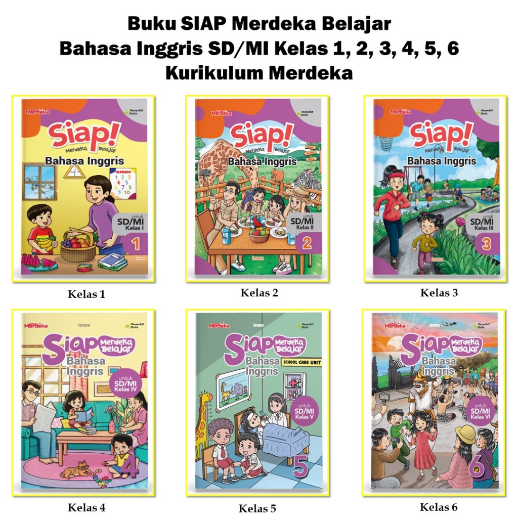 Jual Buku SIAP Merdeka Belajar Bahasa Inggris SD/MI Kelas 1, 2, 3, 4, 5, 6 Kurikulum Merdeka ...