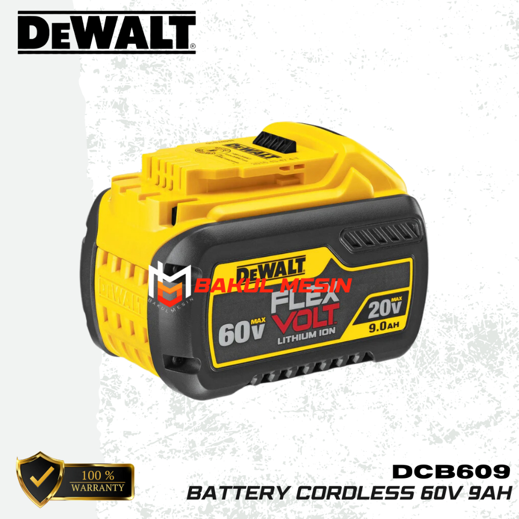 Jual DEWALT DCB609 Baterai Battery Cordless 60V 9AH Flexvolt DCB 609 ...
