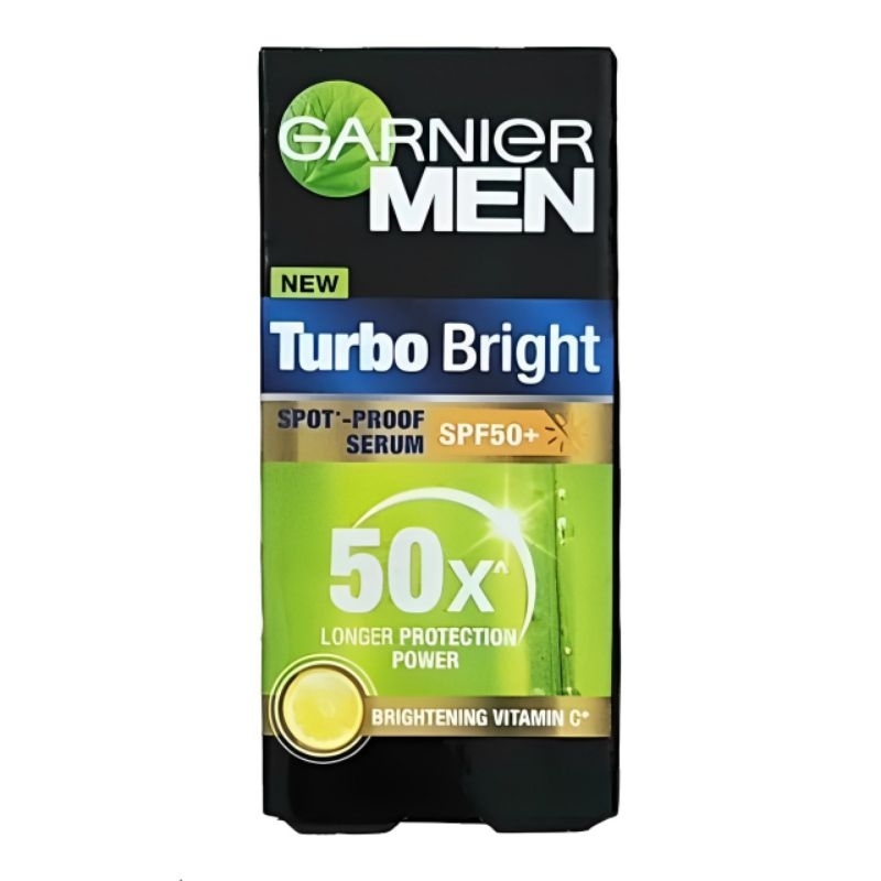 Jual Garnier Men Turbo Bright SPF 50+ Spot Proof 40 ML Serum Wajah Pria Spf50 + Skin Care 40ml ...