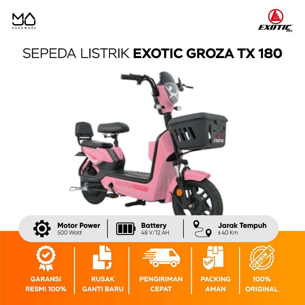 Jual Sepeda Listrik Exotic Groza TX 180 500 Watt - Garansi Resmi ...