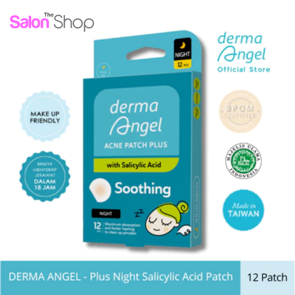 Jual Derma Angel Acne Patch Plus with Salicylic Acid Night: Isi 12 ...