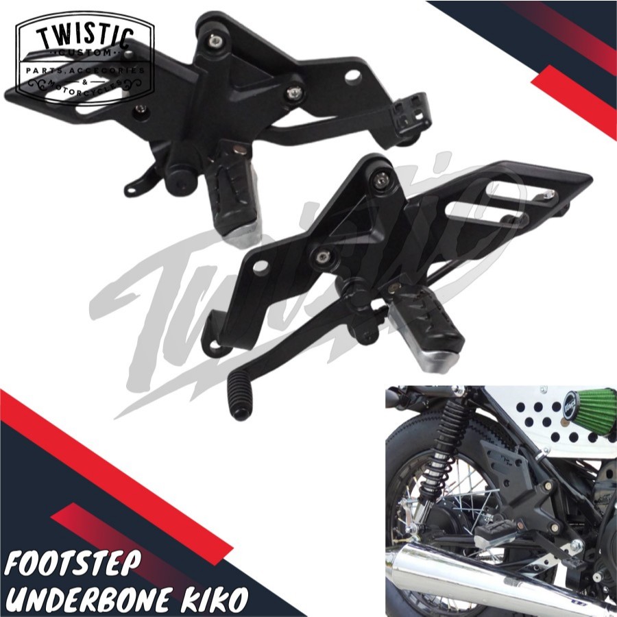 Jual Footstep Underbone Kit Kiko Motor Honda GL Pro Series Megapro CB ...