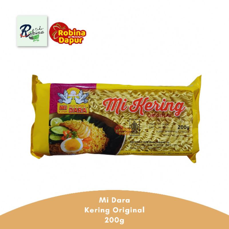 Jual Mi Dara Mi Kering Kuning Original 200 gr | Shopee Indonesia