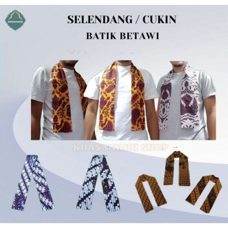 Jual Selendang Betawi Cukin Betawi Syal batik betawi Cukin Syal batik ...