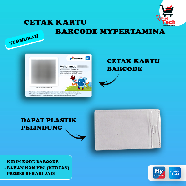 Jual Cetak Kartu My Pertamina / Cetak Barcode My Pertamina / Kartu ... Jual Cetak Kartu My Pertamina / Cetak Barcode My Pertamina / Kartu ...