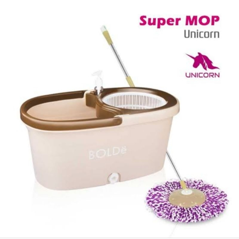 Jual Alat Pel Bolde Supermop UNICORN Otomatis Tongkat Putar Ember Murah ...