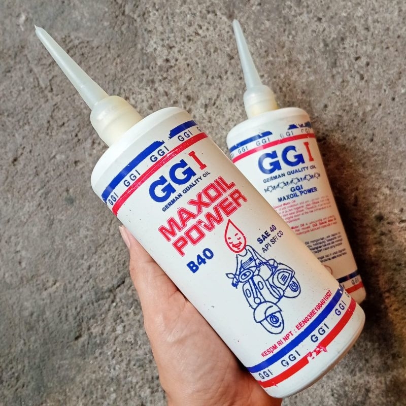 Jual OLI OIL MESIN VESPA GGI MAXOIL POWER SAE 40 API SF/CD ORIGINAL GGI ...
