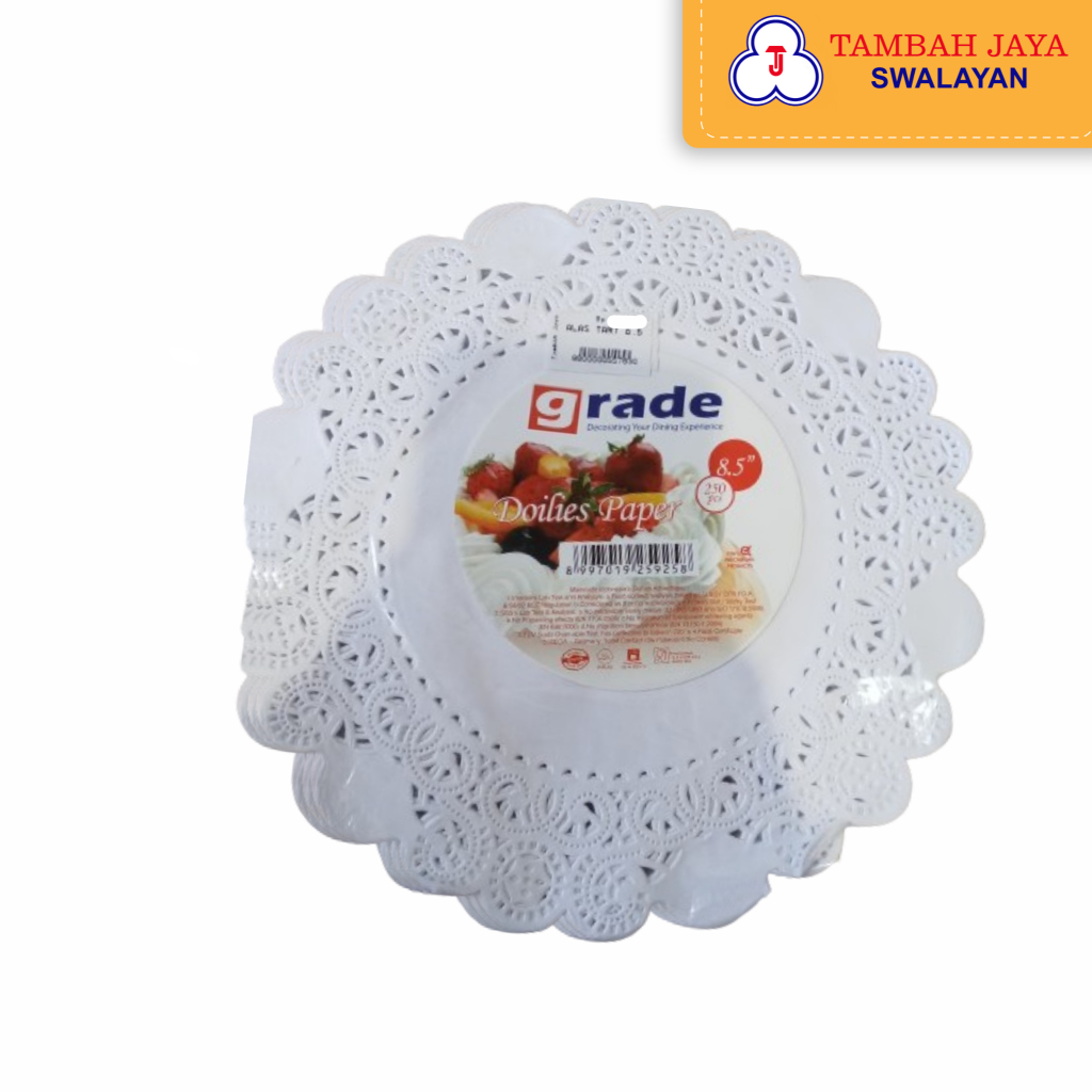 Jual Grade Doilies Paper Alas Tart 8.5 250pcs | Shopee Indonesia