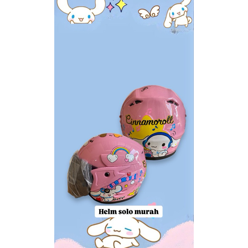 Jual HELM ANAK MOTIF LUCU UNTUK USIA 5 -10 tahun HELM ANAK CEWEK ...