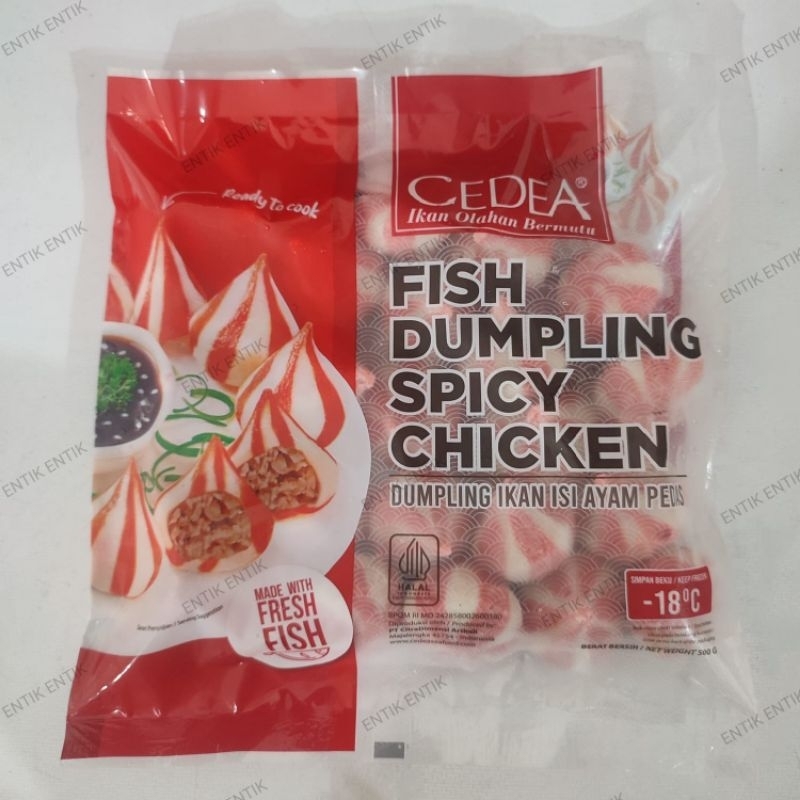 Jual Cedea Dumpling ikan isi Ayam Pedas 500gr (Fish Dumpling Spicy ...