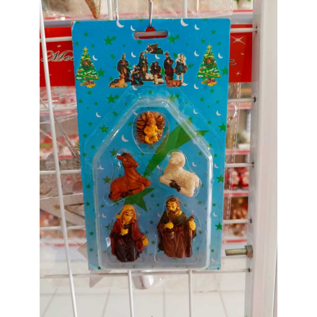 Jual Patung Set Natal 4-5cm isi 5 patung natal patung rohani patung ...
