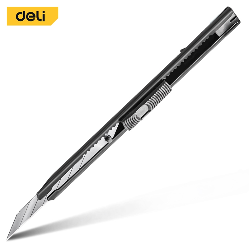 Jual Deli Tools Cutter / Cutter 9mm #9mm,SK5, 30°,Finish Blade,Auto ...