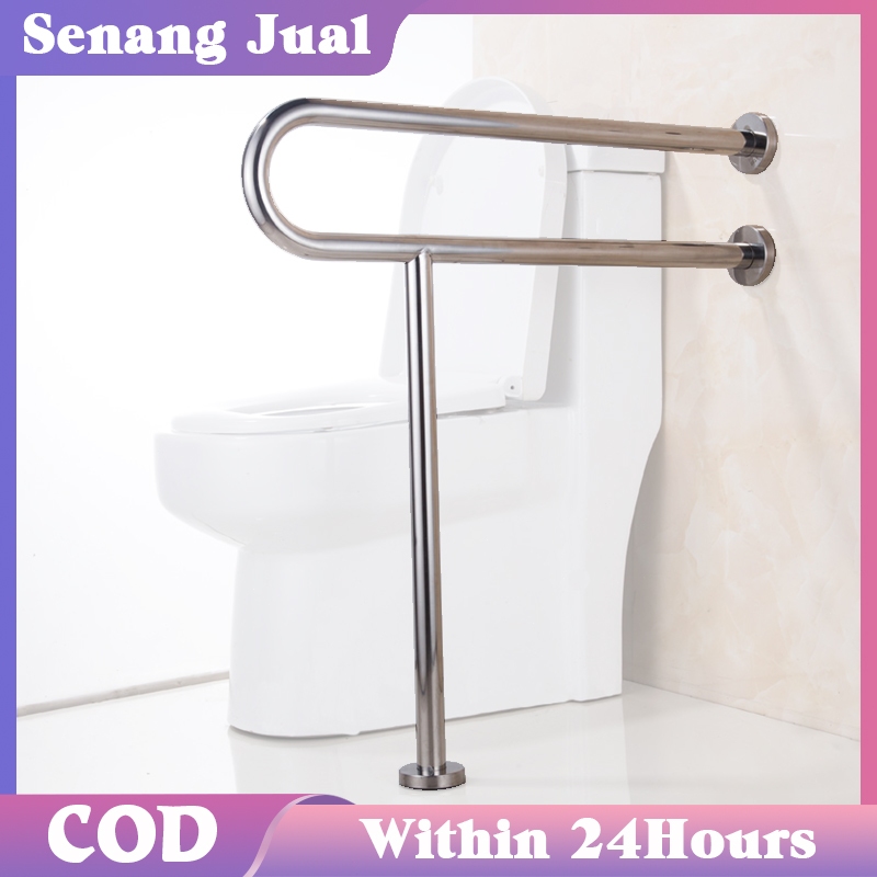 Jual 70*70CM Grab Bar Toilet Stainless Pegangan Toilet Disabilitas ...