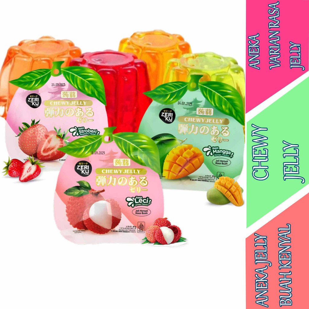 Jual Aneka Varian Rasa Jelly - Chewy Jelly - Aneka Jelly Buah Kenyal ...