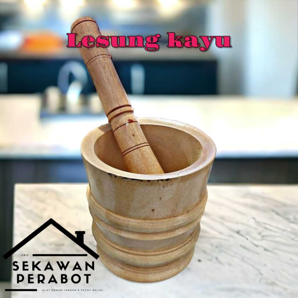 Jual LESUNG KAYU LUMPANG KAYU TUMBUKAN TRADISIONAL | Shopee Indonesia