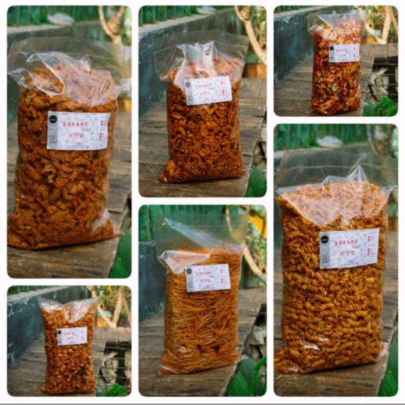 Jual (DORAME ) 1/4 KG ANEKA CEMILAN MAKARONI PIPA BANTAT, MAKRONI ...