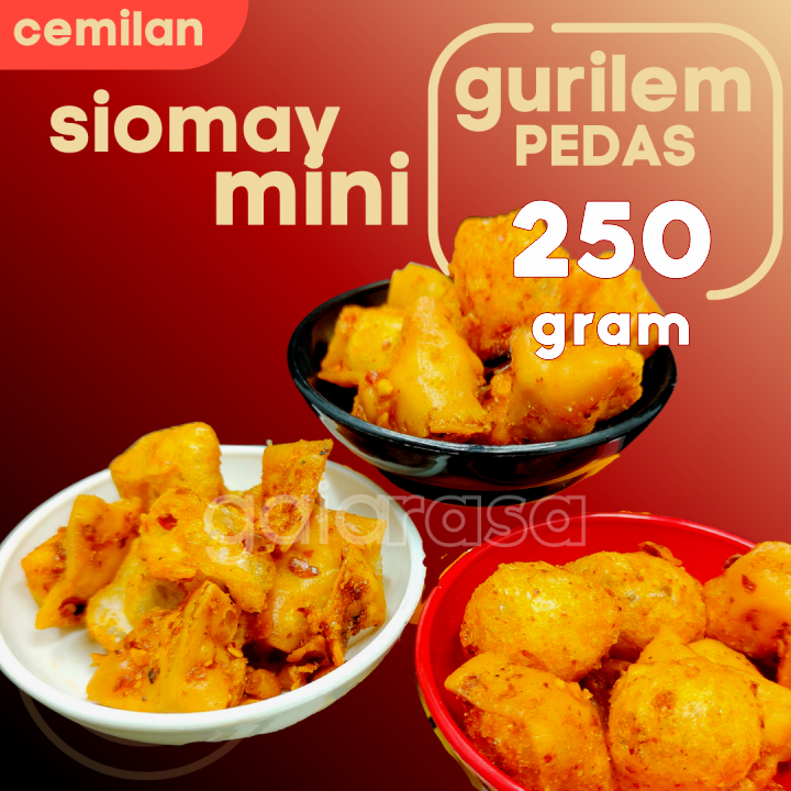 Jual Cemilan Siomay Mini GURILEM PEDAS isi 250g by GaiaRasa | Shopee ...