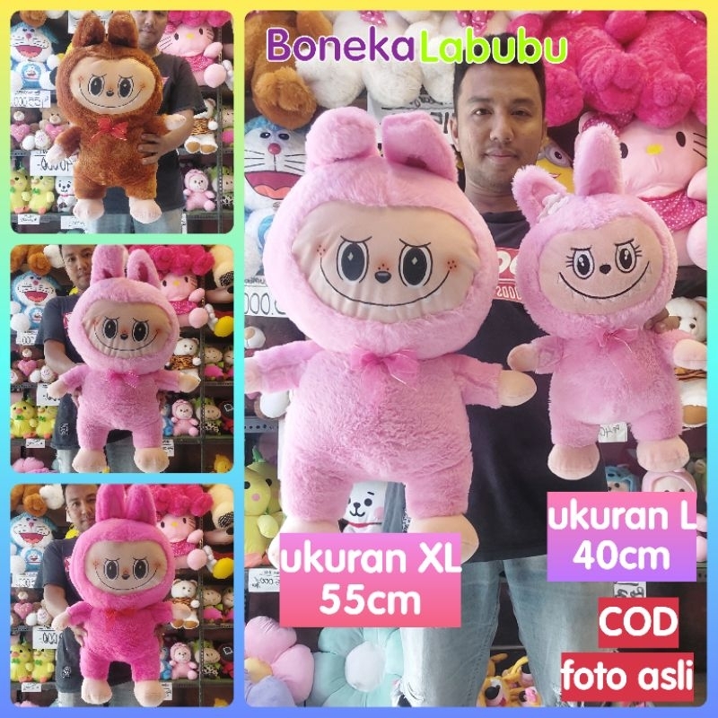 Jual Mainan Boneka Labu Labubu Themosters Kawai Exiting Macarone Jumbo ...