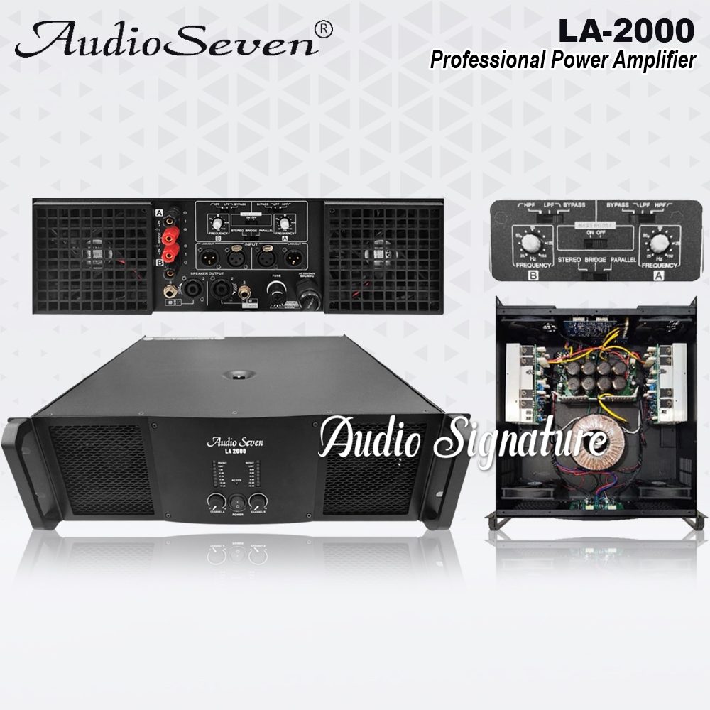 Jual Power Amplifier 2 Channel AUDIO SEVEN LA-2000 | LA2000 Class AB ...