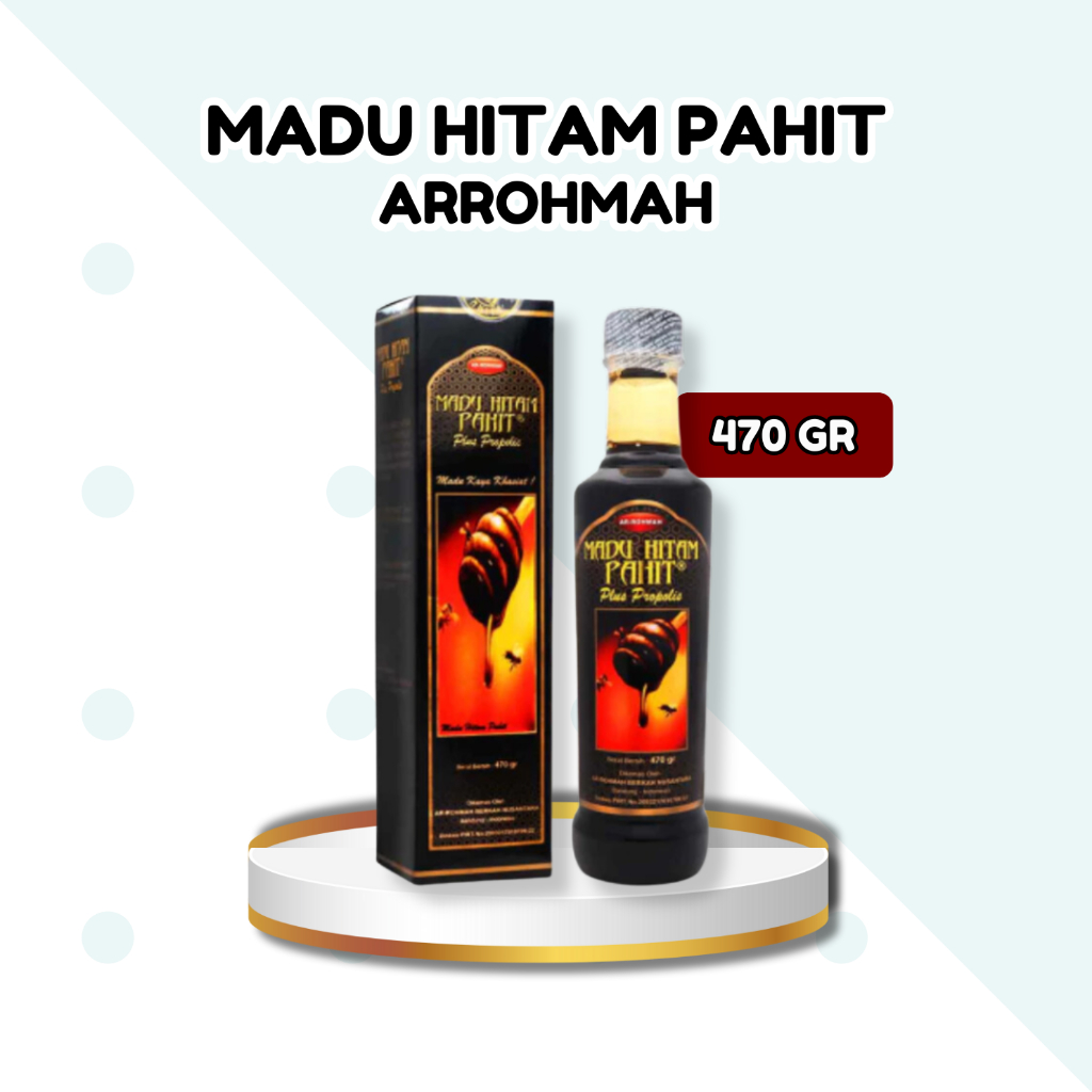 Jual MADU HITAM PAHIT PLUS PROPOLIS AR-ROHMAH 470GR – MADU HITAM PAHIT ...