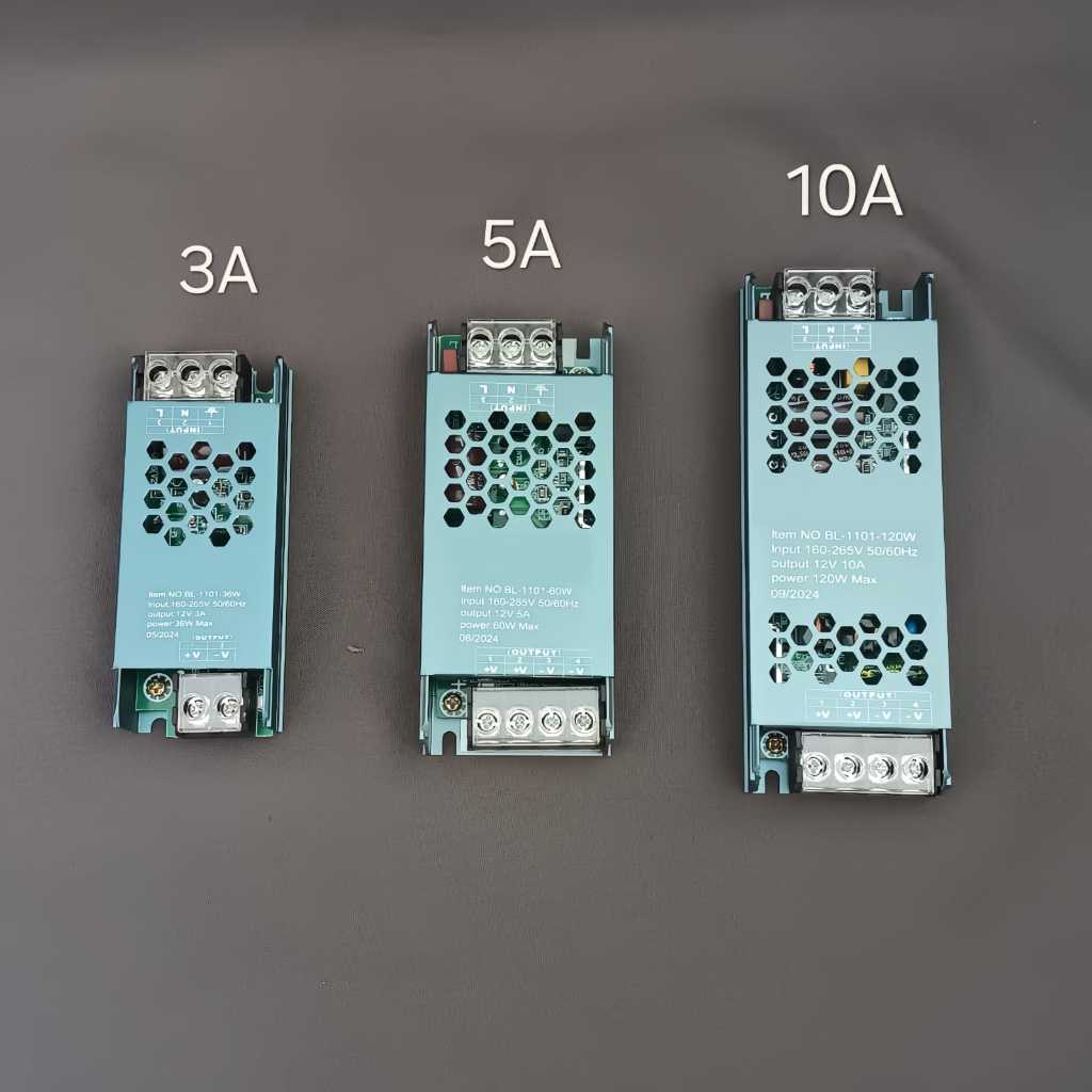 Jual Trafo LED Strip Adaptor power Supply Slim 12V 3,5,10 Ampere ...