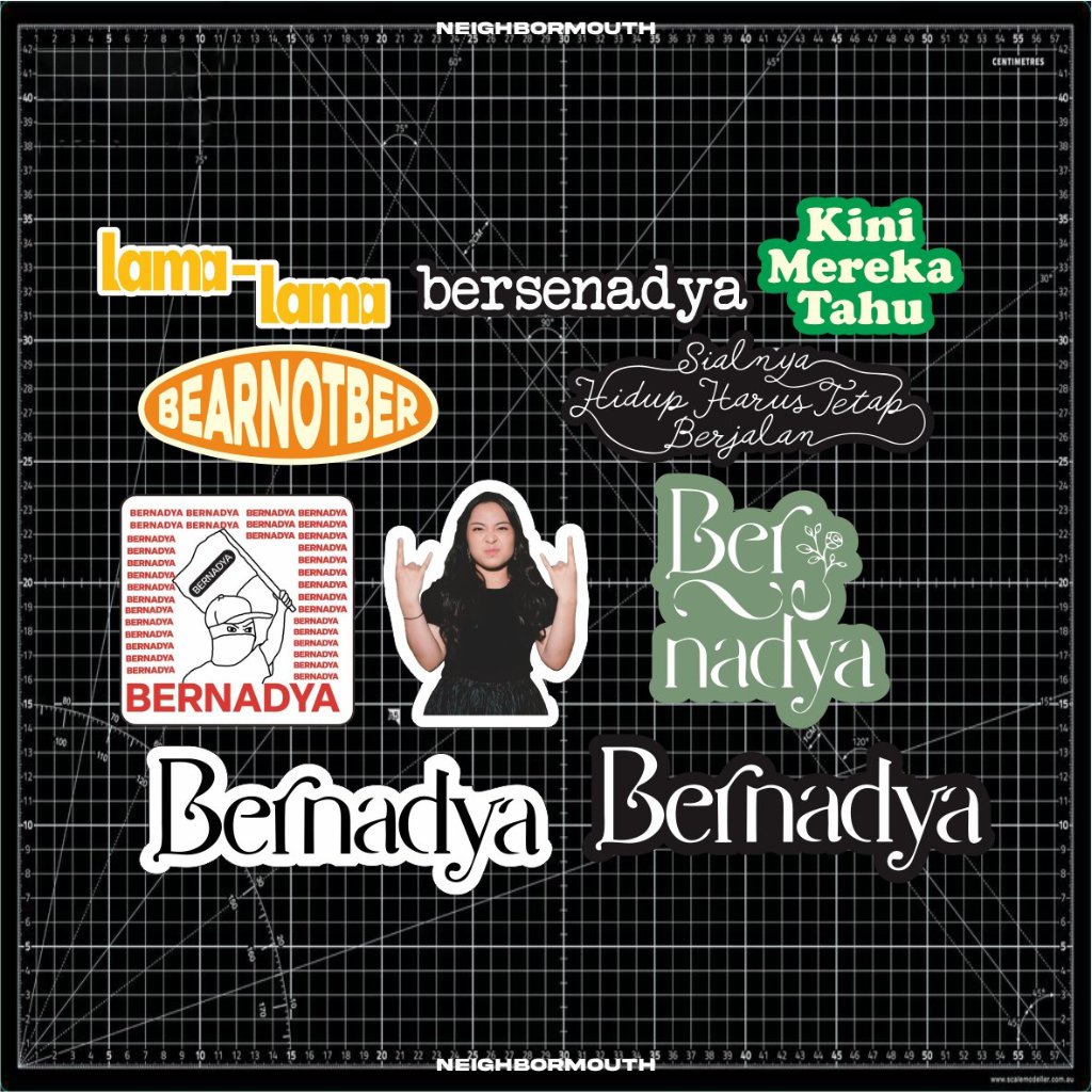 Jual Sticker Pack Stiker Bernadya Band Plus Bersenadya Untuk Tumblr ...