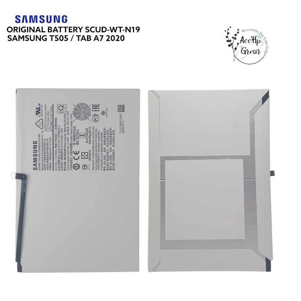 Jual Batre Baterai Samsung TAB A7 2020 / T505 SCUD-WT-19 Batrai Batrei ...