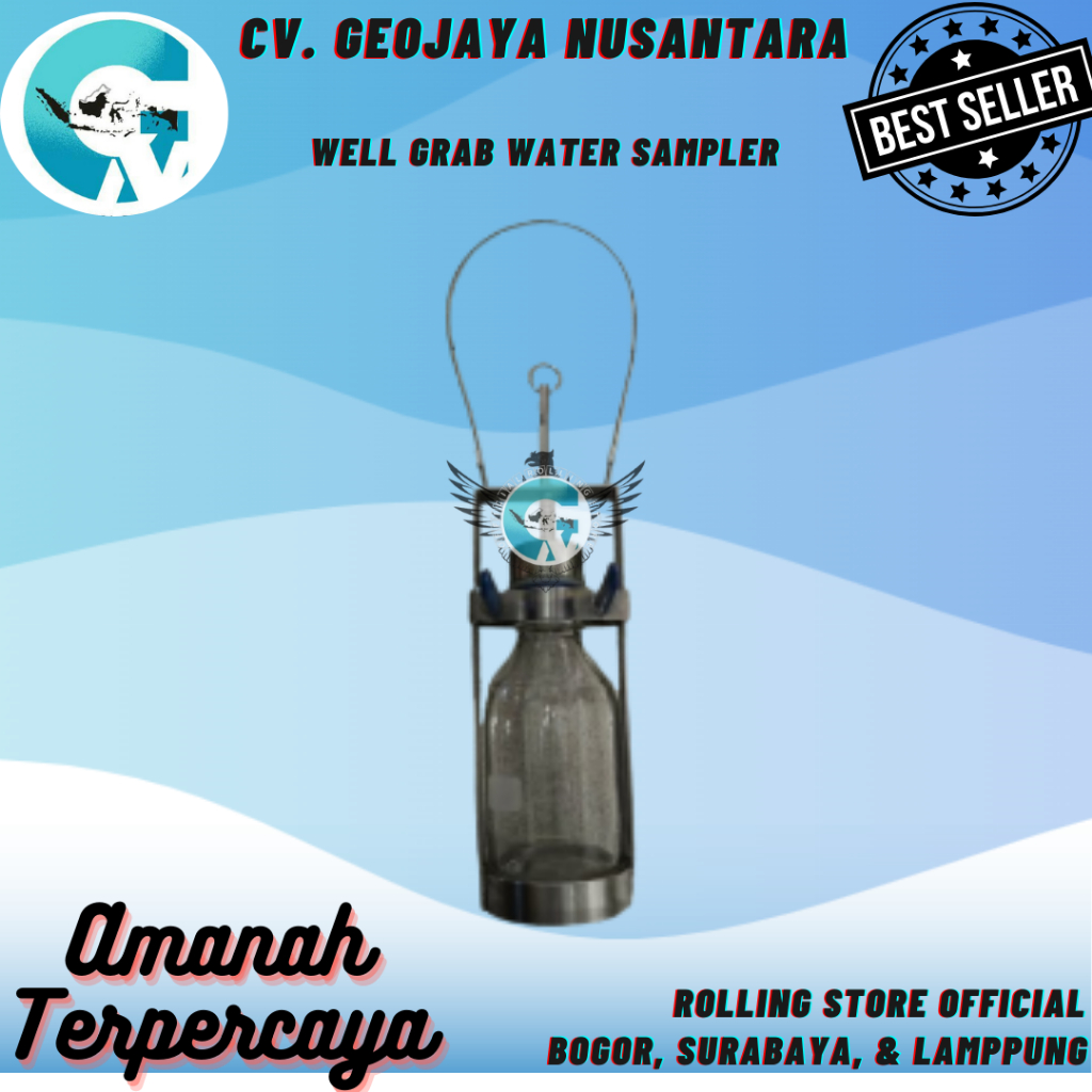 Jual Well Grab Water Sampler 500 ml - Stainless Steel & Botol Kaca ...