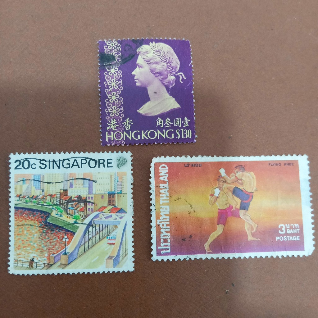 Jual Perangko Lawas 20c Singapore Hongkong $130 Traditional Thai Combat ...