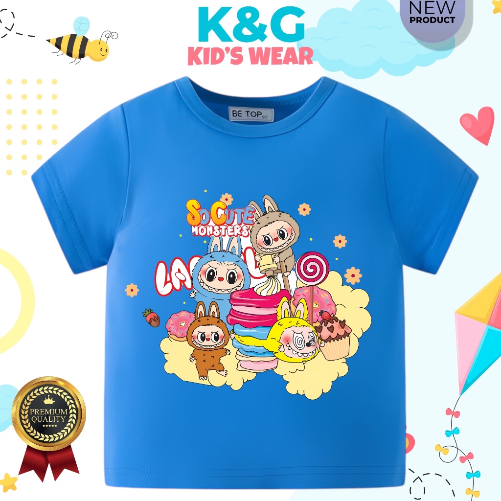 Jual KEN KIDS KAOS ANAK MOTIF LABUBU CANDY 1-10 TAHUN | Shopee Indonesia