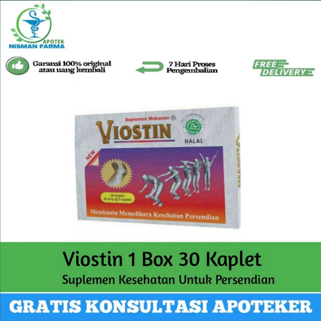 Jual VIOSTIN 1 BOX ISI 30 TABLET / SUPLEMEN SENDI | Shopee Indonesia