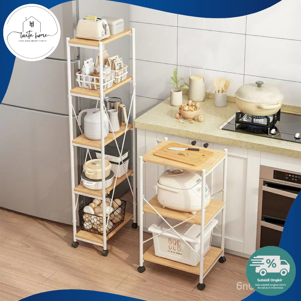 Jual COD - Rak Dapur Minimalis / Rak Dapur Serbaguna / Buffet Serbaguna ...