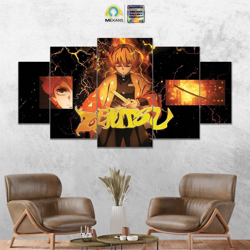 Jual MEKANS 1 SET Poster Demon Slayer Zenitsu Hashira Training Arc ...