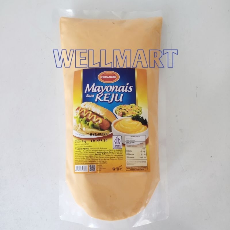 Jual Mayonais Keju Prima Agung 1 Kg Pouch Halal Cheese Mayonnaise ...