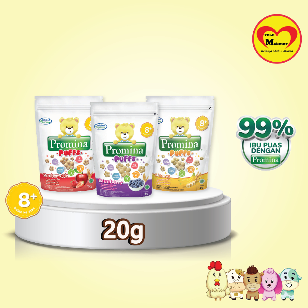 Jual Promina Puff Strawberry Apple / Blueberry / Sweet Potatoes ...