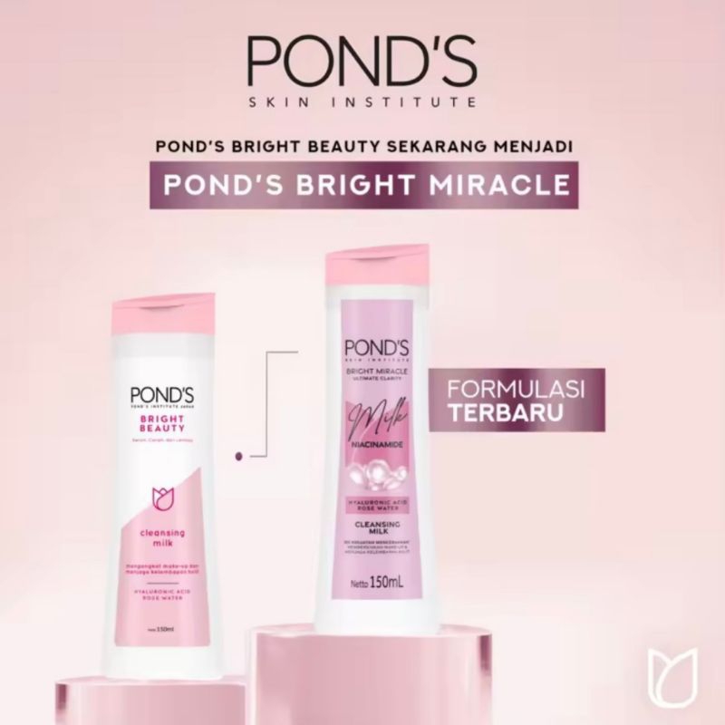Jual Ponds Bright Miracle Cleansing Milk | Shopee Indonesia