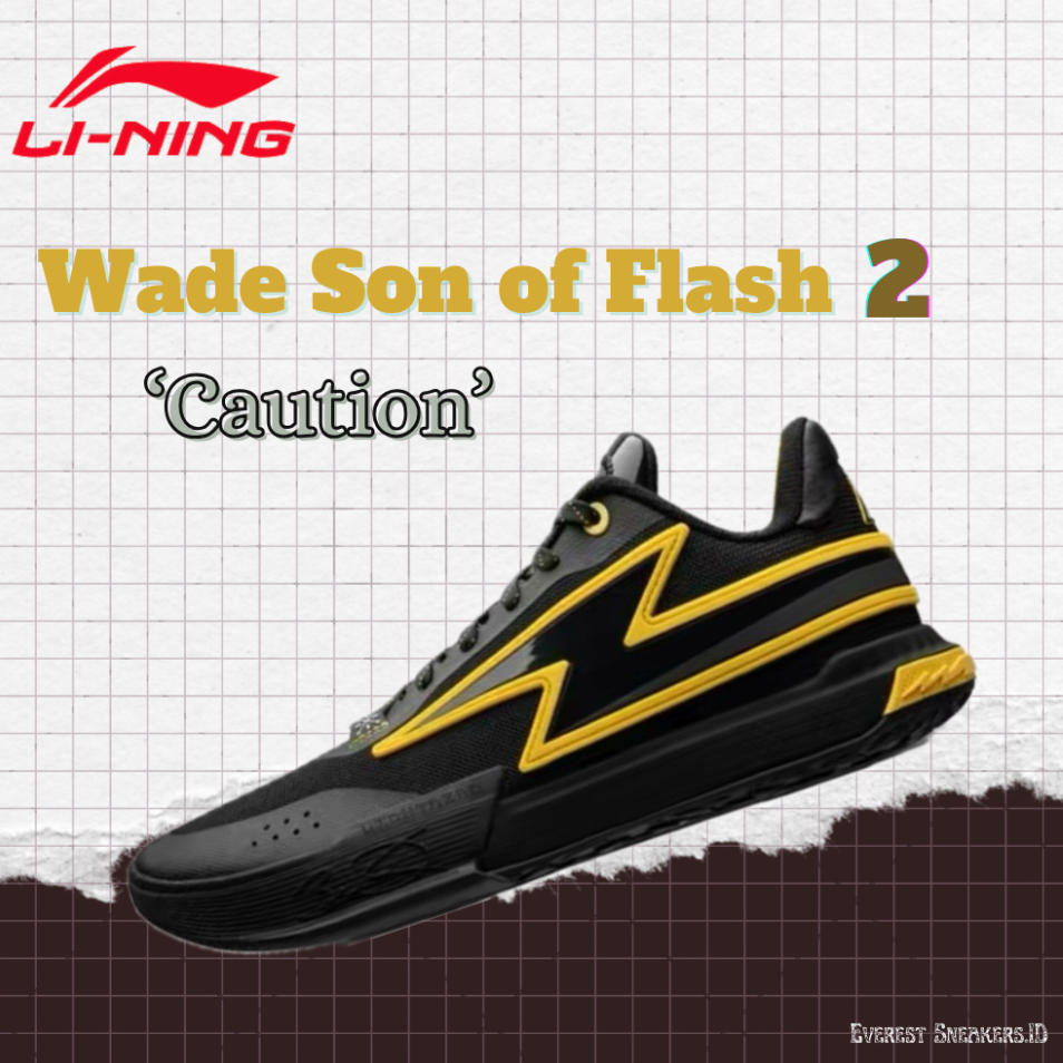 Jual Sepatu Basket Li-Ning Wade Flash 'Caution' ABPU027-2 Black Yellow ...