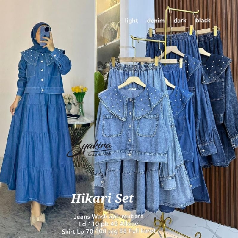 Jual Hikari Set by Syakira Realpict 4 Warna | Shopee Indonesia