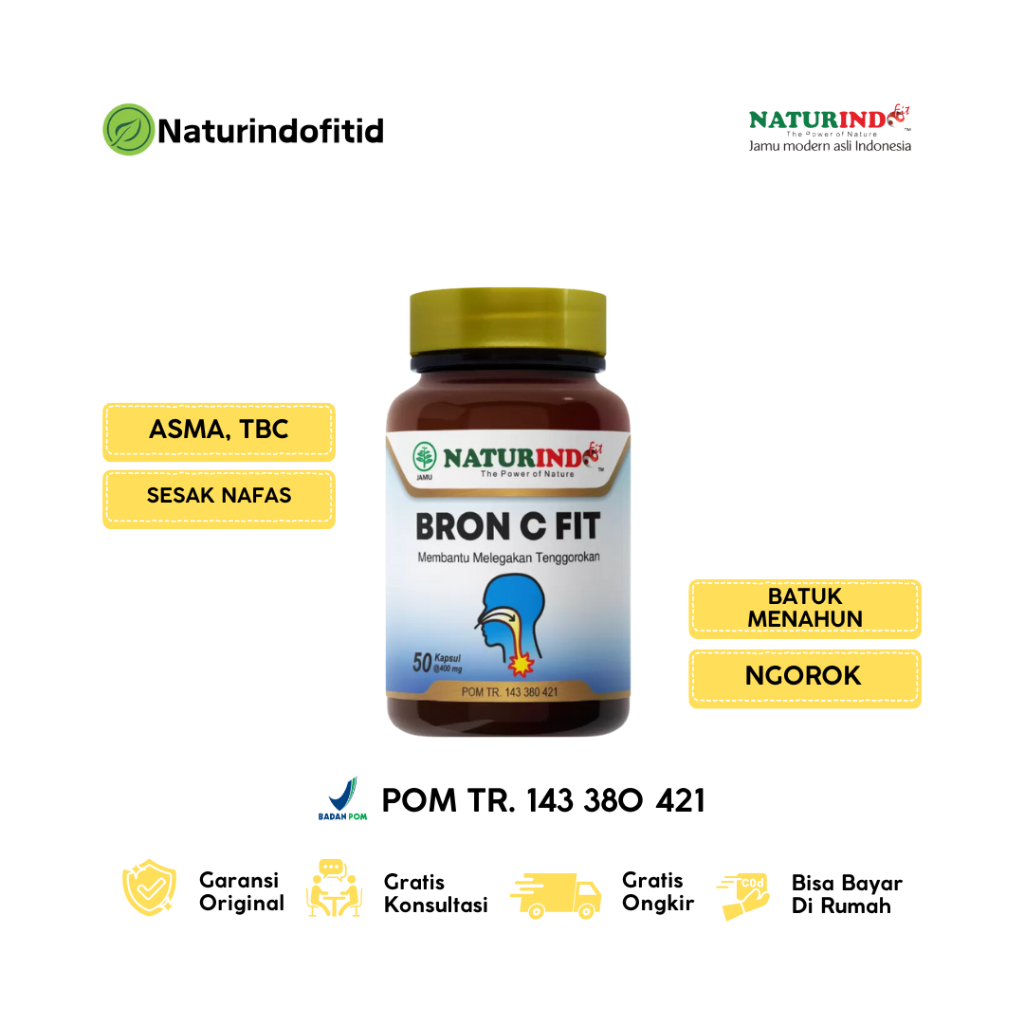 Jual Naturindo Bron C Fit Obat Herbal Jamu Sesak Nafas Asma Batuk ...