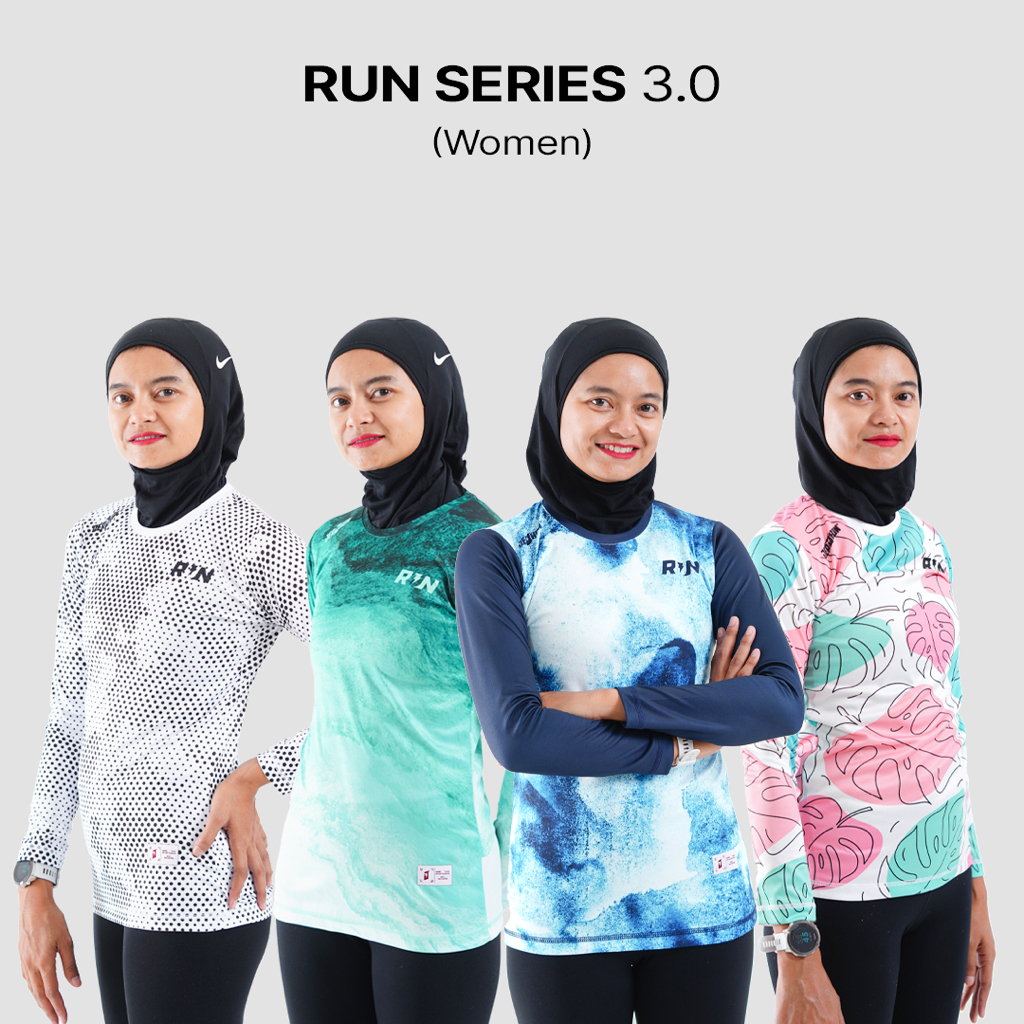 Jual Jerjhon Jersey Olahraga Wanita Slimfit Lengan Panjang - Run Series ...