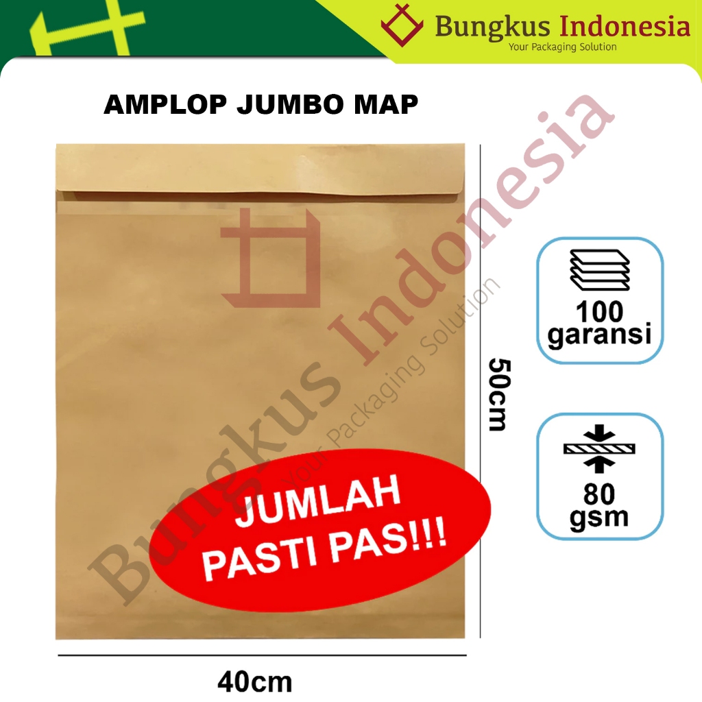 Jual InJO Amplop Coklat Jumbo Q1 40x50cm / Jumbo Map | Shopee Indonesia